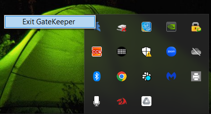 Why is the GateKeeper Client Dashboard opening when I login to my PC? – GateKeeper