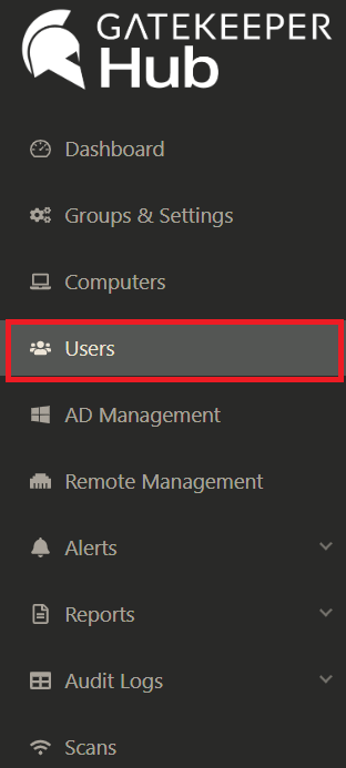 How to add a new user from the GateKeeper Hub. – GateKeeper