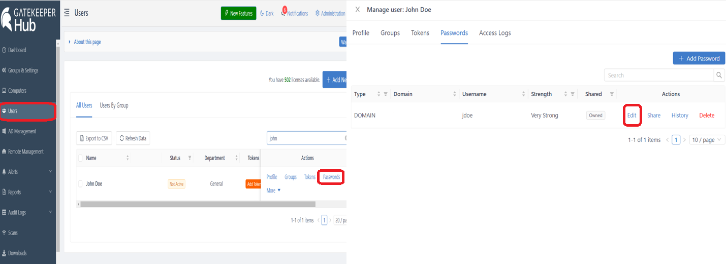 How can end-users change their Active Directory passwords in GateKeeper? – GateKeeper