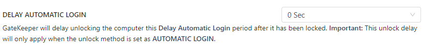 "Delay Automatic Login" feature explained. – GateKeeper