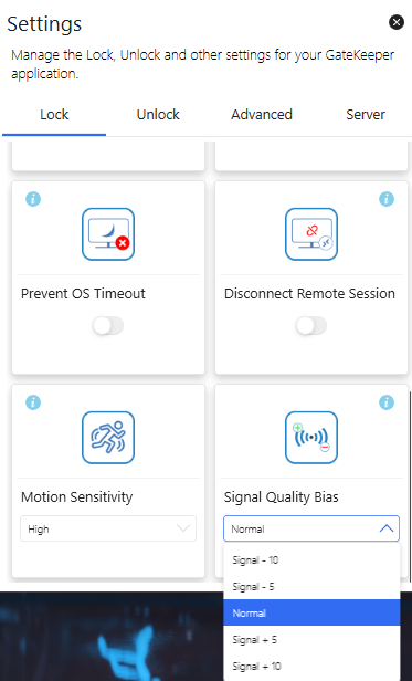 GateKeeper Signal Quality Bias Factor explained. – GateKeeper