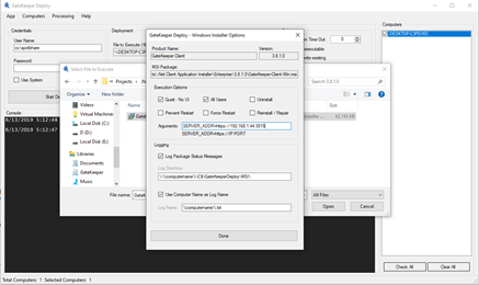 How to deploy the GateKeeper Proximity software to Client computers. – GateKeeper