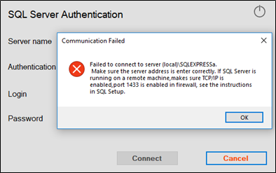 Unable to connect to the SQL Server from GateKeeper. – GateKeeper