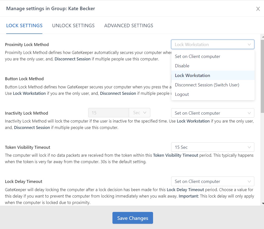 What is the difference between lock and disconnect session? – GateKeeper