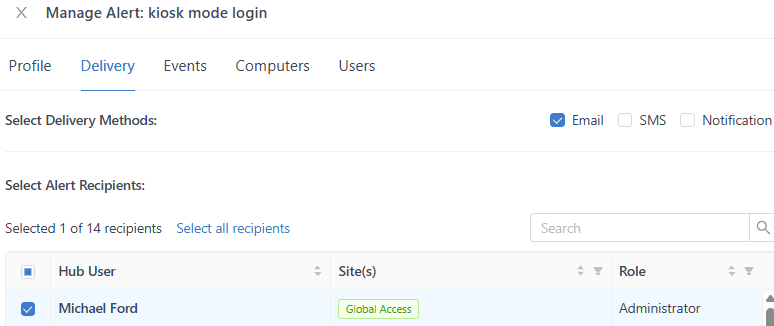 Alerts in GateKeeper Enterprise explained. – GateKeeper