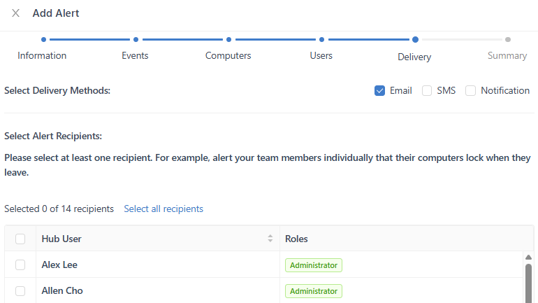 Alerts in GateKeeper Enterprise explained. – GateKeeper