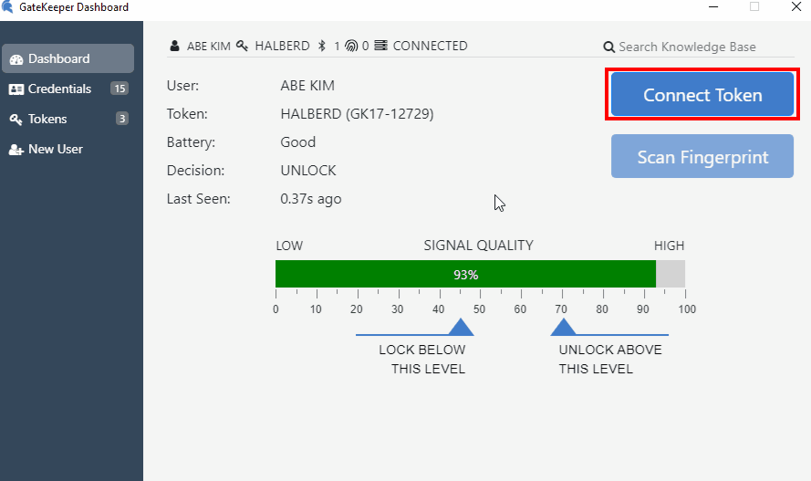 How to add token through the GateKeeper Client application (v3.11.35 ...
